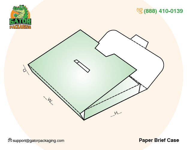 Paper Brief Case by Gator Packaging