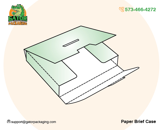 Paper Brief Case - Custom Boxes with Logo Wholesale - Custom Packaging