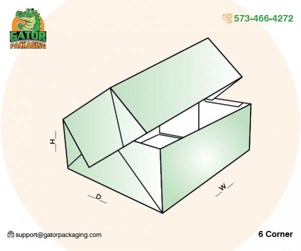 6 Corner Boxes - Custom Boxes with Logo Wholesale - Custom Packaging