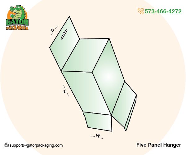 Five Panel Hanger Boxes - Custom Boxes with Logo Wholesale - Custom ...