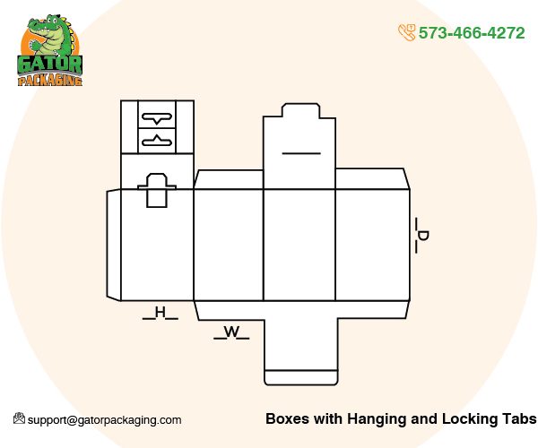 Boxes with hanging and locking tabs - Custom Boxes with Logo Wholesale ...